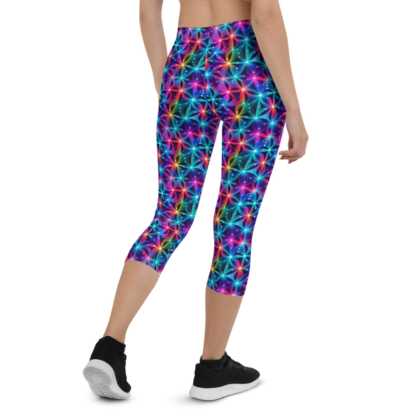 Neon Flower Capris