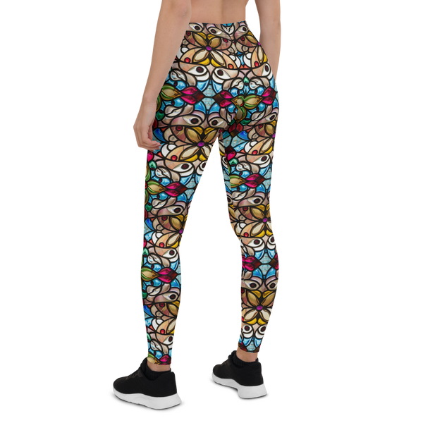 Vintage Stained Glass Leggings