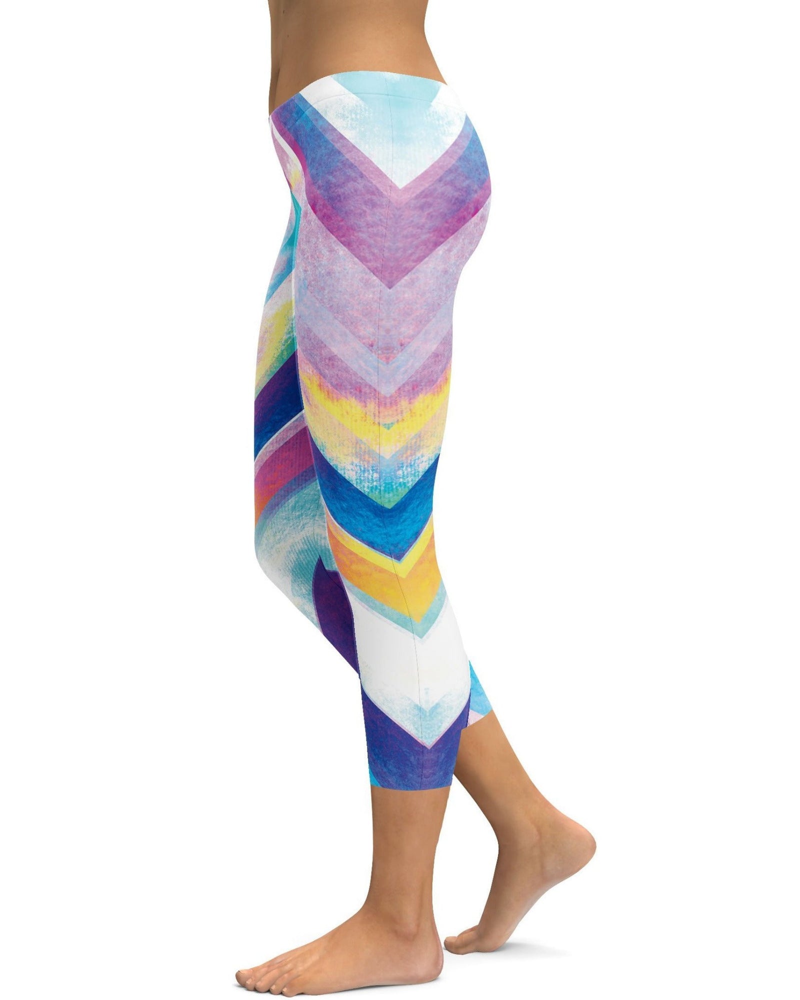 Zigzag Striped Capris | Women's Capris | GearBunch
