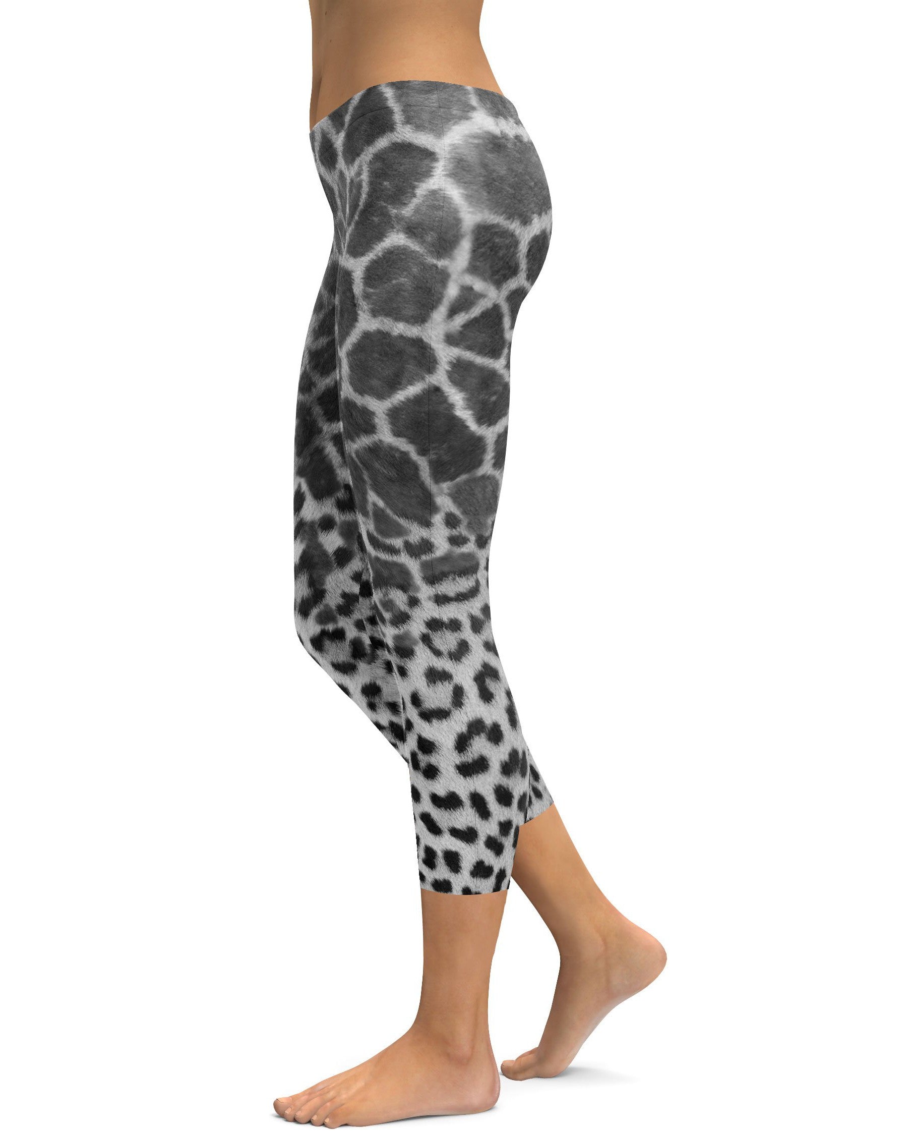 Giraffe & Leopard Skin Capris – GearBunch