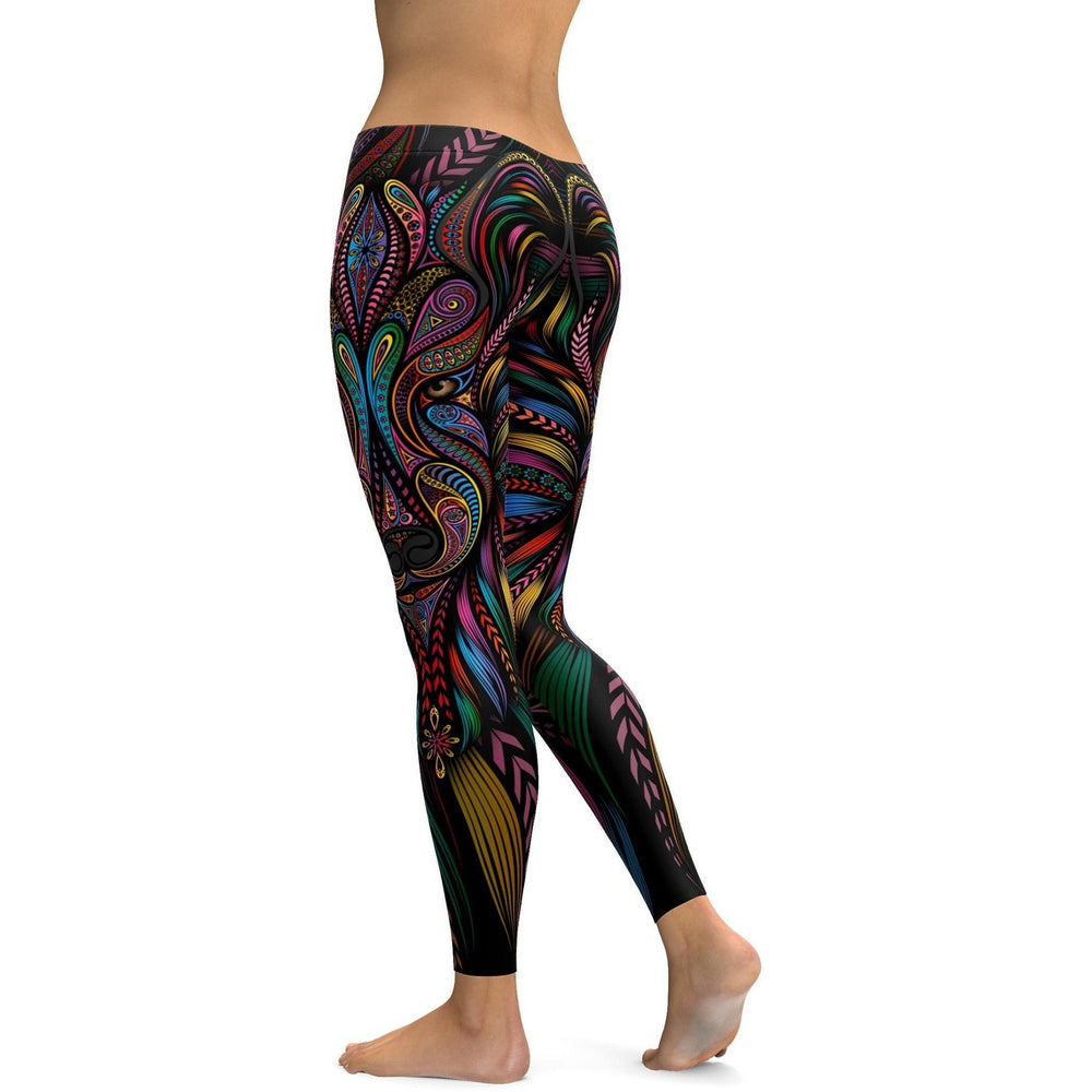 Colourful Exercise Leggings | Vibrant Yoga Pants - GearBunch