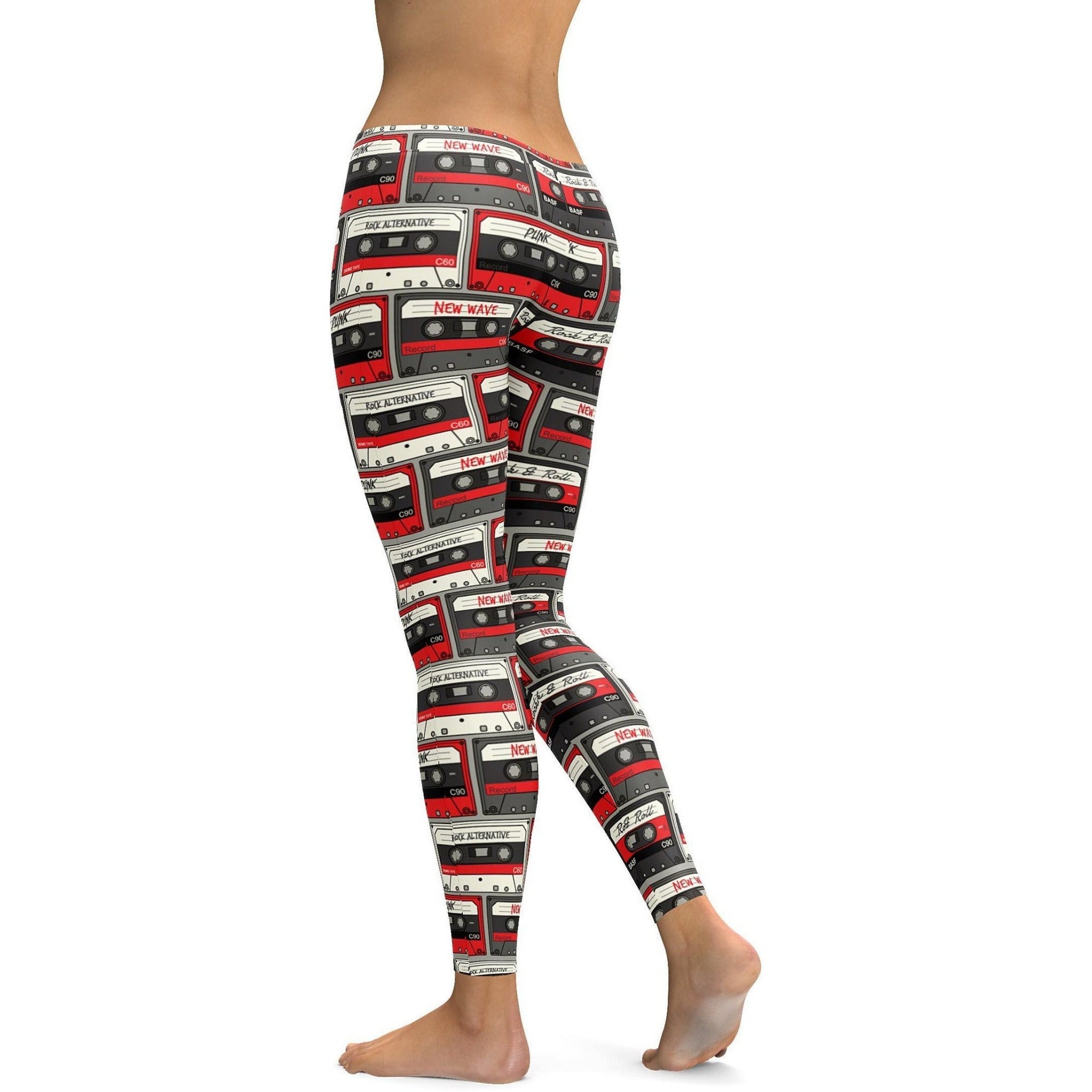 Retro Cassette Tapes Leggings | Women's Leggings | GearBunch