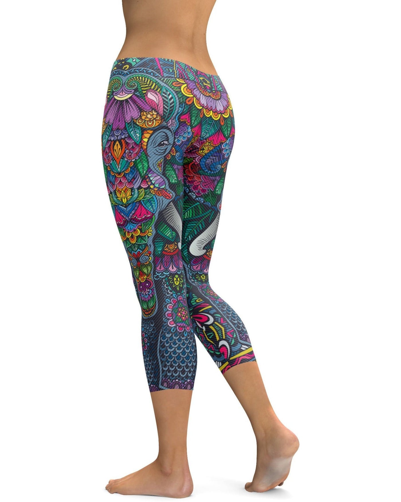 Colorful Elephant Capris – GearBunch