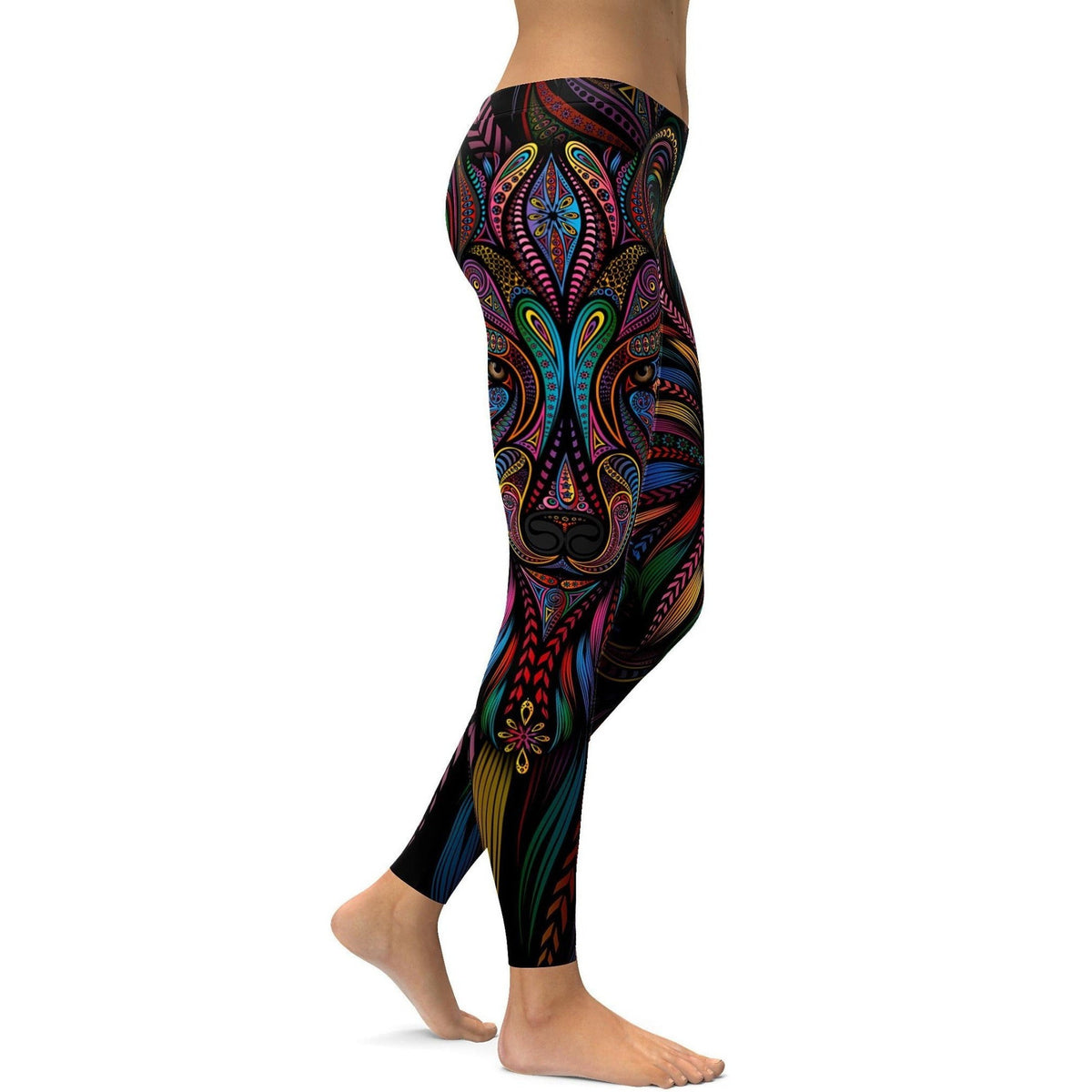 Colorful Wolf Leggings | Women's Leggings | GearBunch