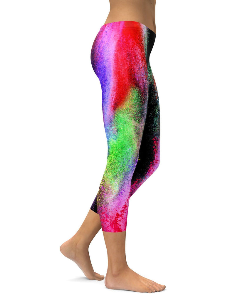 Colorful Powder Explosion Capris | Women's Capris | GearBunch