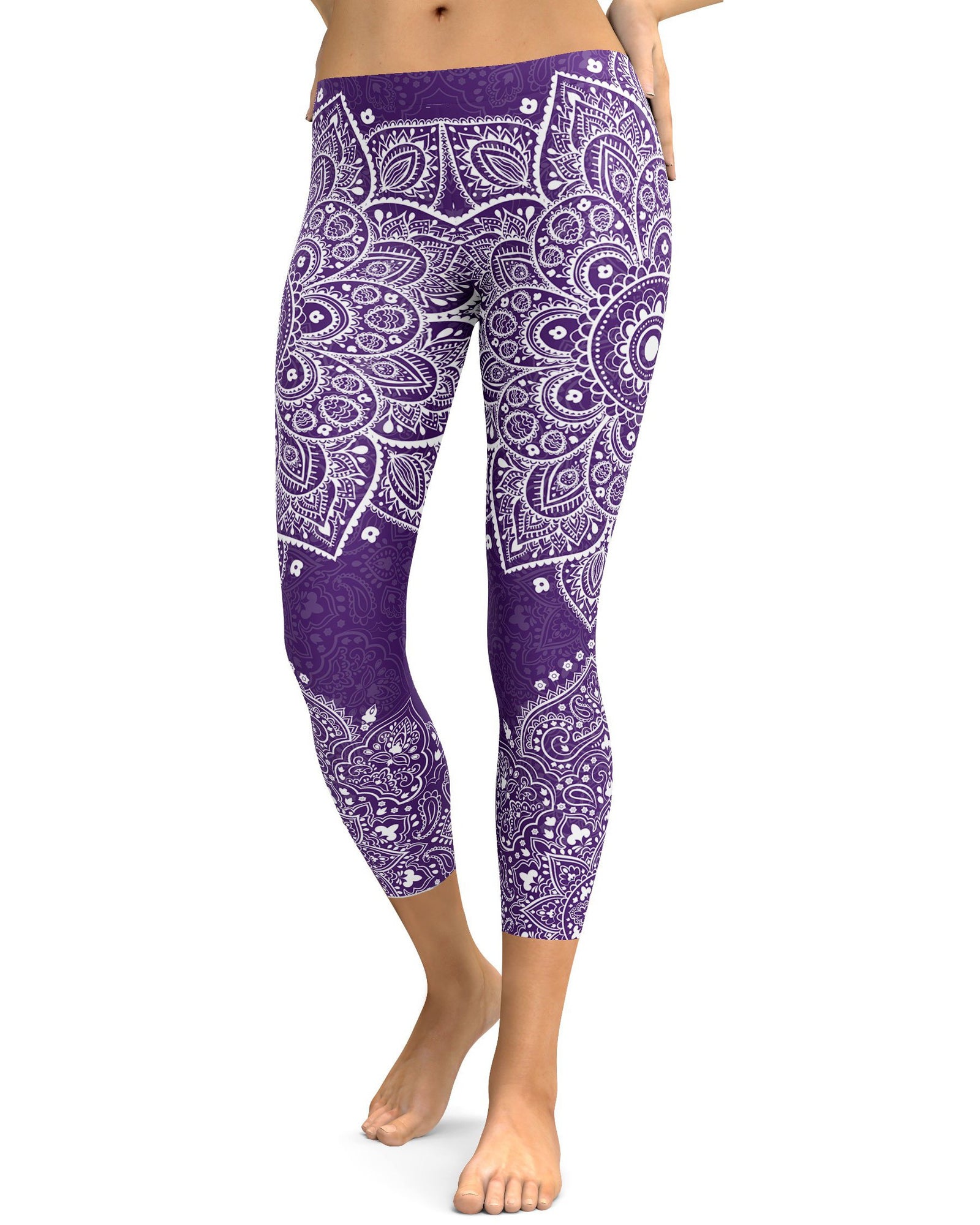 Purple Mandala Capris – GearBunch