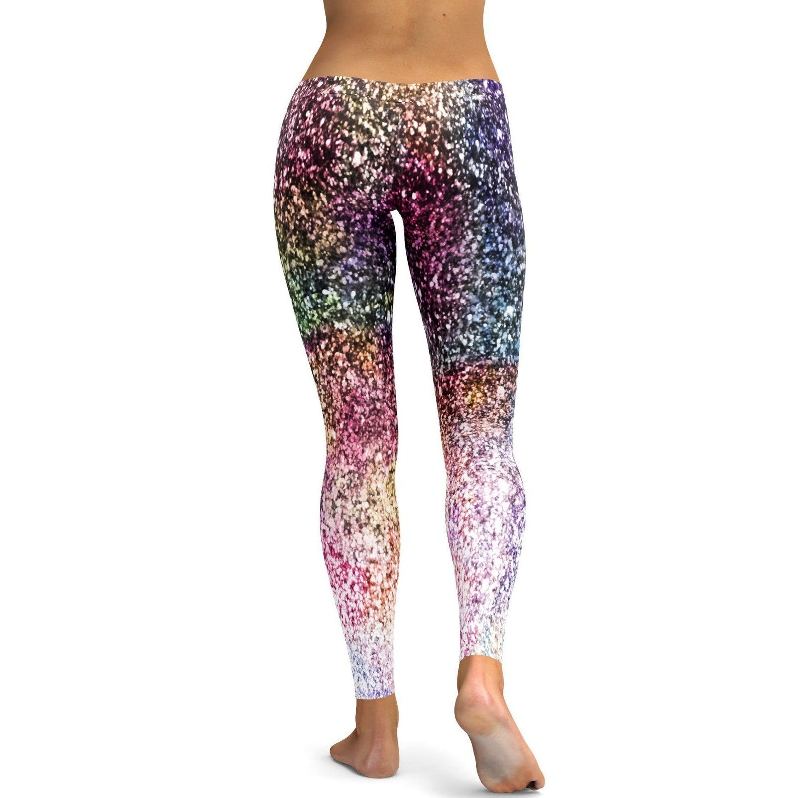 Womens Workout Colorful Sparkles Leggings Pink/Green/Blue | Gearbunch ...